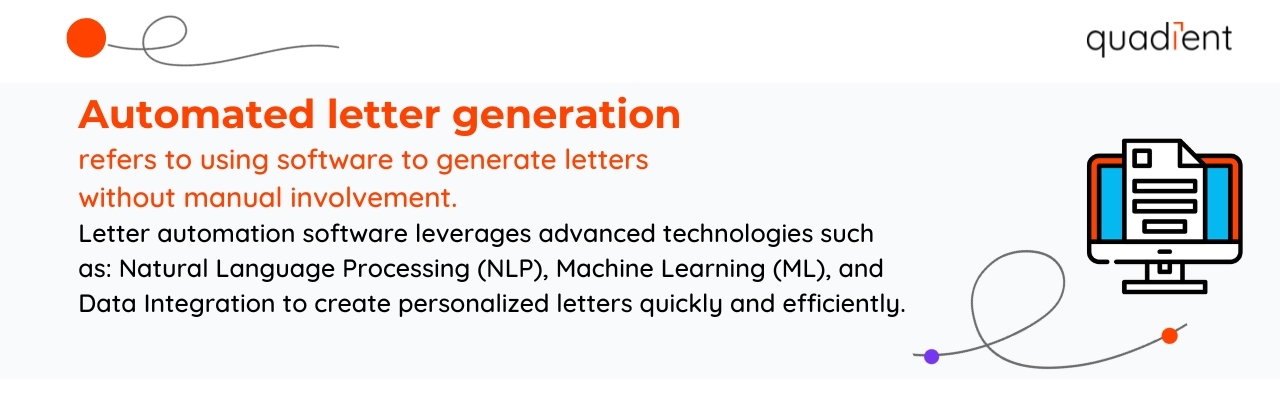 Streamlining communication with automated letter generation